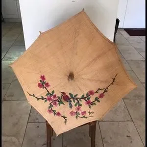 Source Unknown | Accessories | Vintage Rare Square Asianstyle Umbrella ...